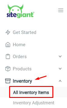 How To Create Inventory Item – SiteGiant Support Centre