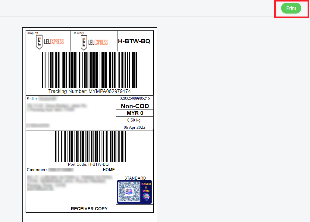 How To Print Shopee And Lazada Shipping Label – SiteGiant Support Centre