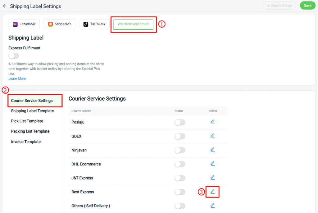 How To Integrate With Best Express – SiteGiant Support Centre